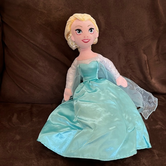 Disney | Toys | Disney Parks Elsa Anna Frozen Reversible Plush Topsy ...